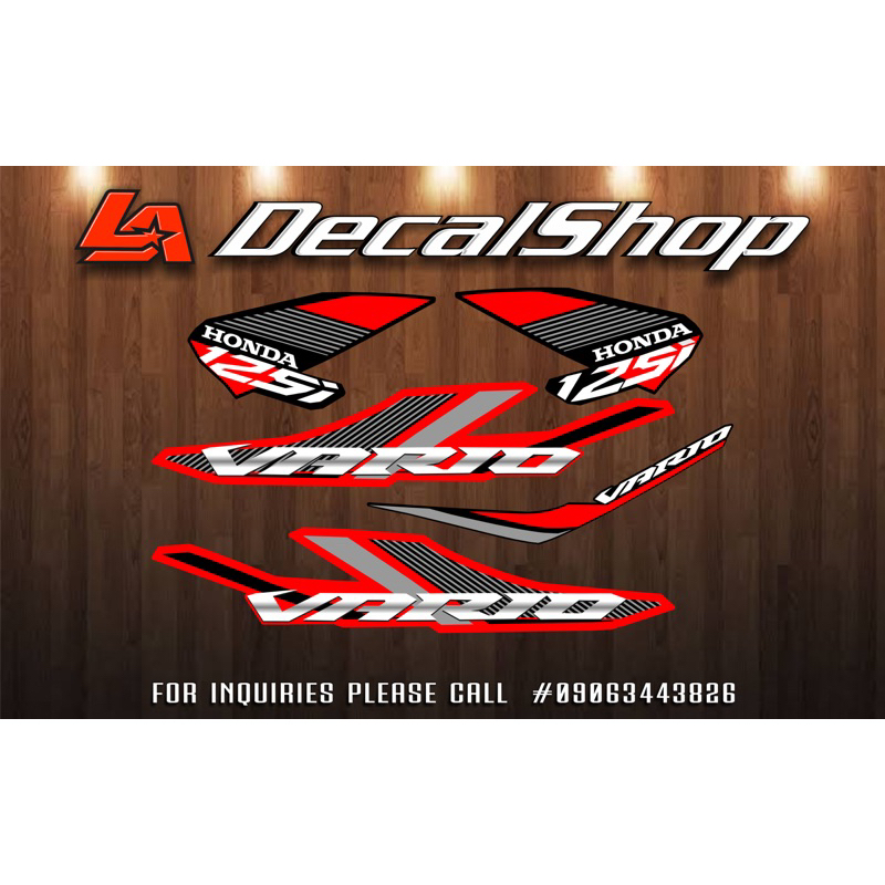 Honda Click v2 125i Vario Stock Decals | Shopee Philippines