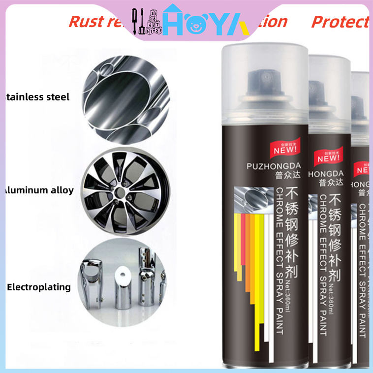 Chrome Spray Paint Metal Silver Spray Paint Metal Rust Remover ...