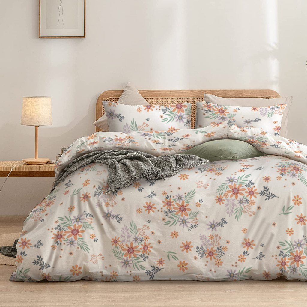 MARGAUX DESIGN - Modern Linen Microfiber Bedsheet-22 (Twin/Full/Queen ...