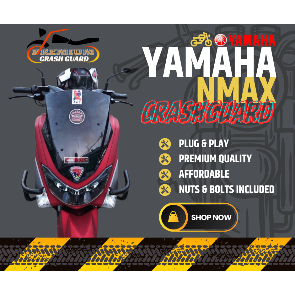 Yamaha Nmax 155 Old Version Design 1 and 2 - Half Crash Guard | Shopee ...