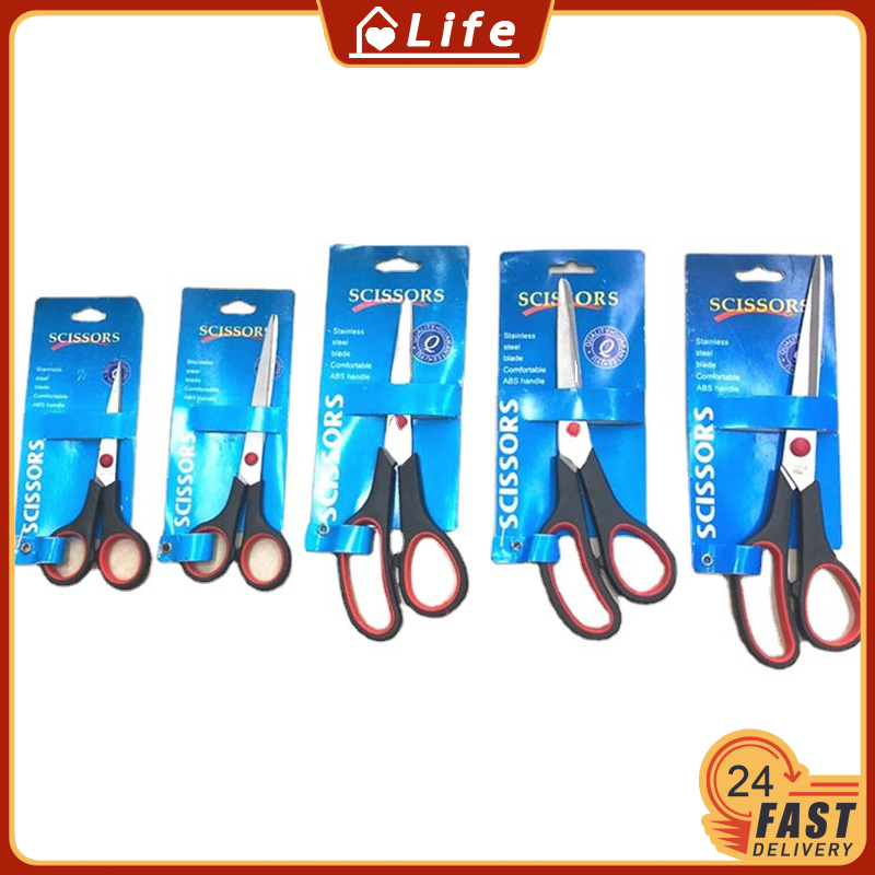 Office supplies stainless steel scissors large hanging card scissors ...