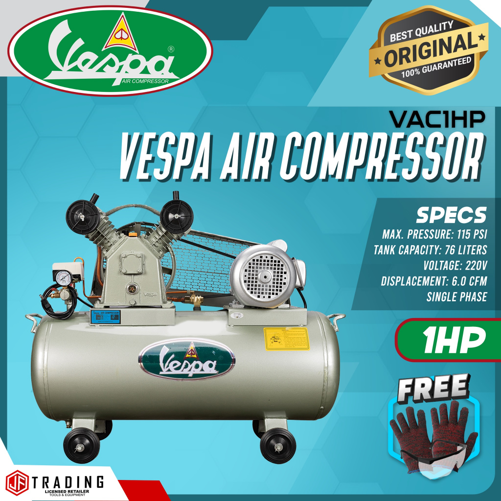VESPA Air Compressor 2HP | 1HP | 1/2HP | 1/4HP High Quality With ...