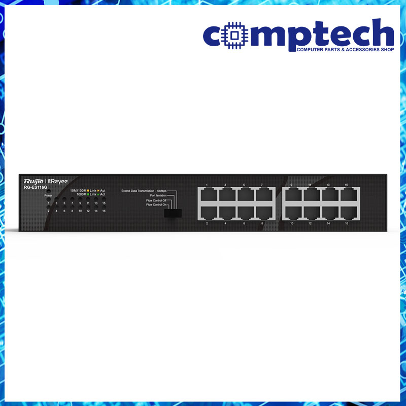 ruijie RG-ES124GD, 24-port 10/100/1000Mbps Unmanaged Switch | Shopee ...