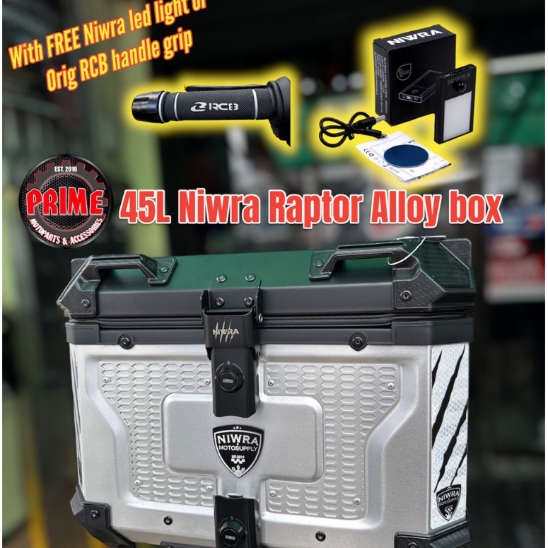 50L 65L 45L NIWRA ALLOY BOX RAPTOR V3 WITH METAL STOPPER ( New Edition ...