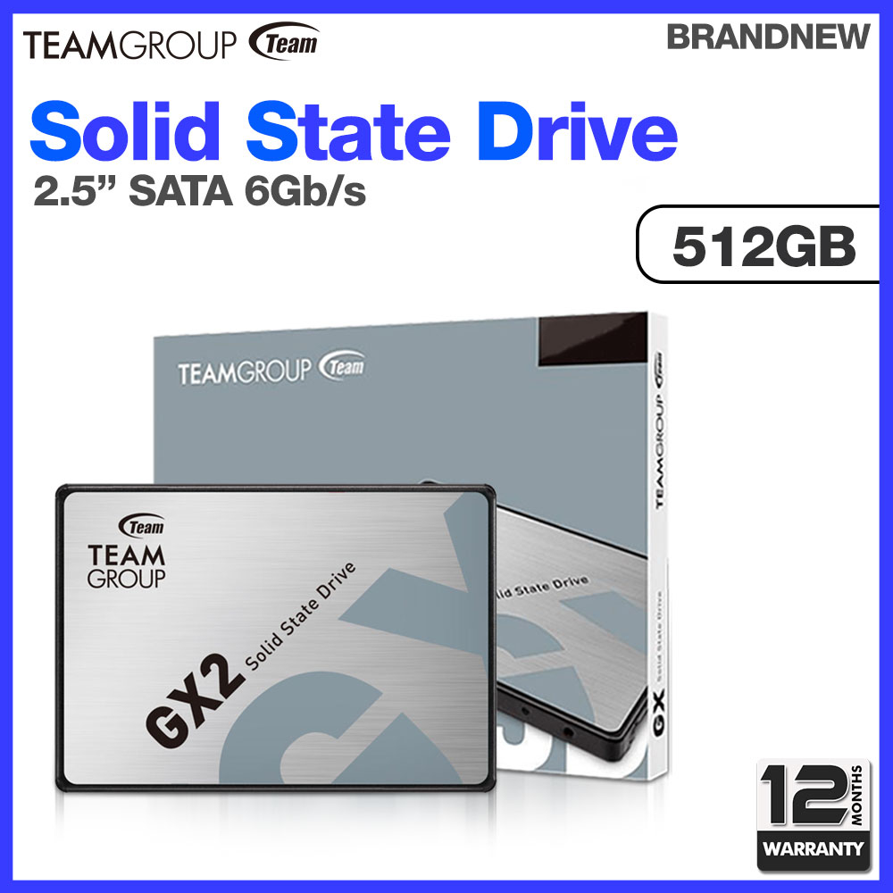 Team Group GX2 512gb 2.5" SATA 6Gb/s Solid State Drive | Shopee Philippines