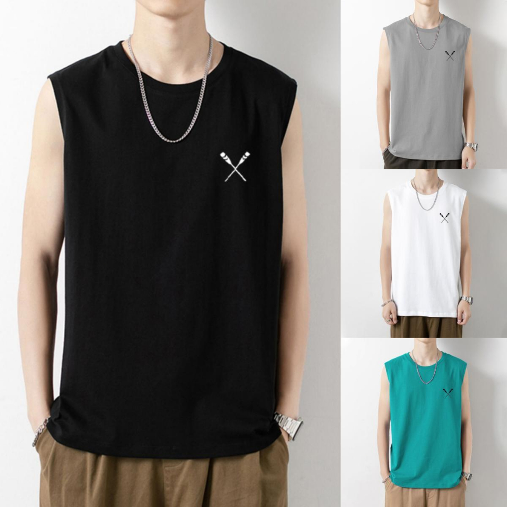 Korean Fashion Sando for Men Comfortable Muscle Tee's Summer Trendy ...