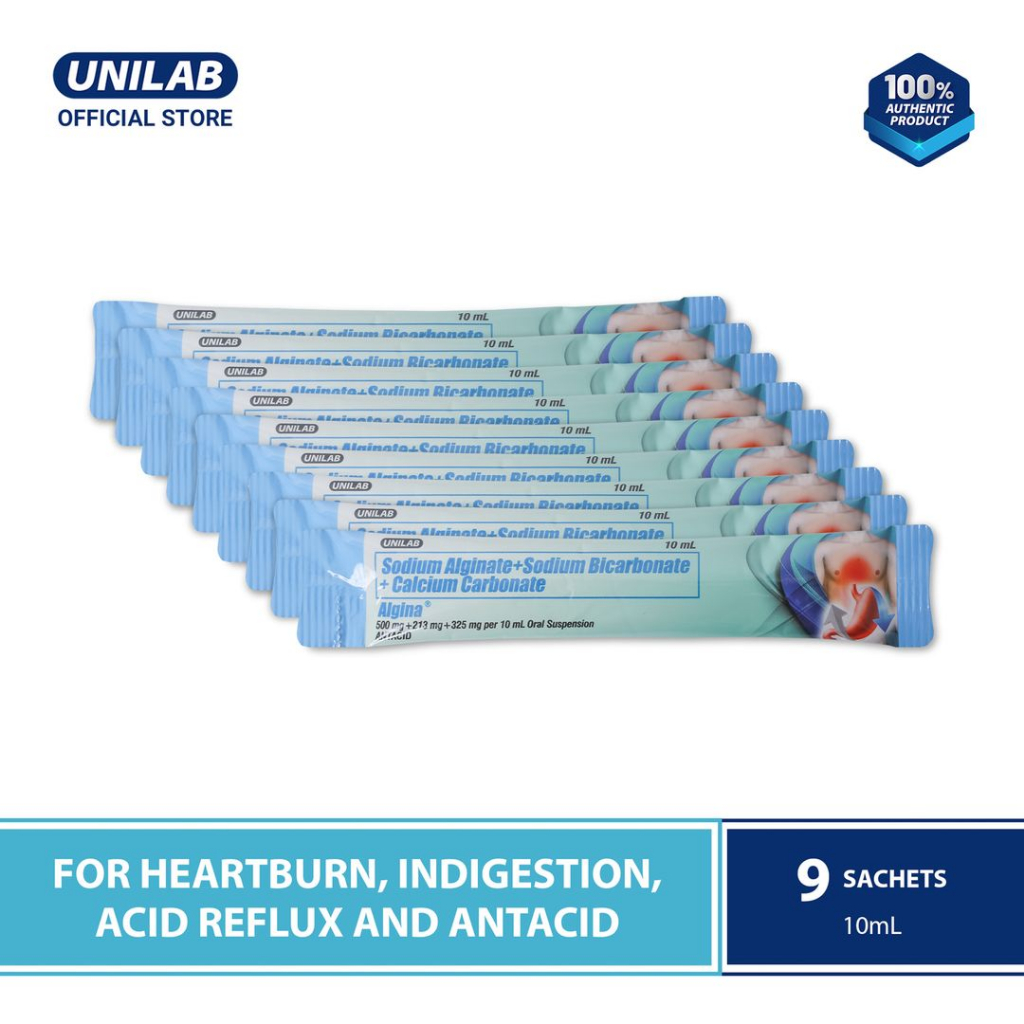 Algina 10mg 9s For Heartburn And Indigestion, For Acid Reflux; Antacid ...