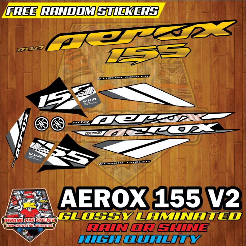 Yamaha Aerox 155 v2 stock decals | Shopee Philippines