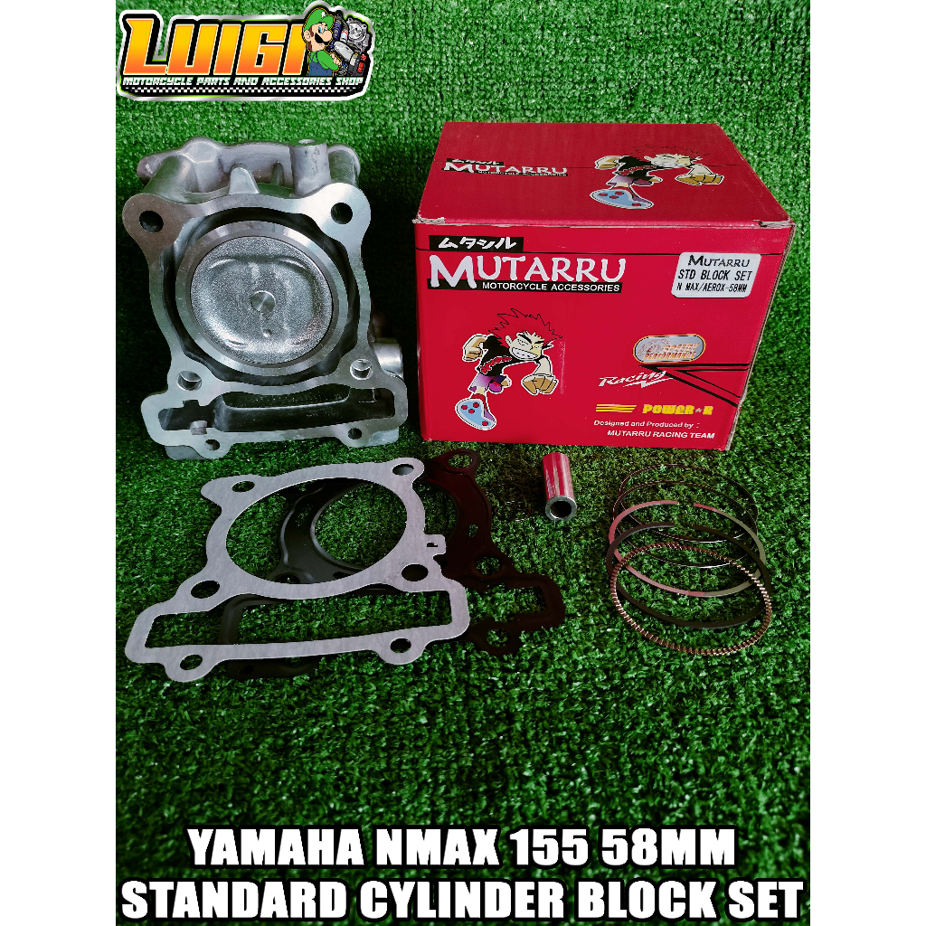 MUTARRU YAMAHA NMAX 155 58MM STANDARD CYLINDER BLOCK SET | Shopee ...