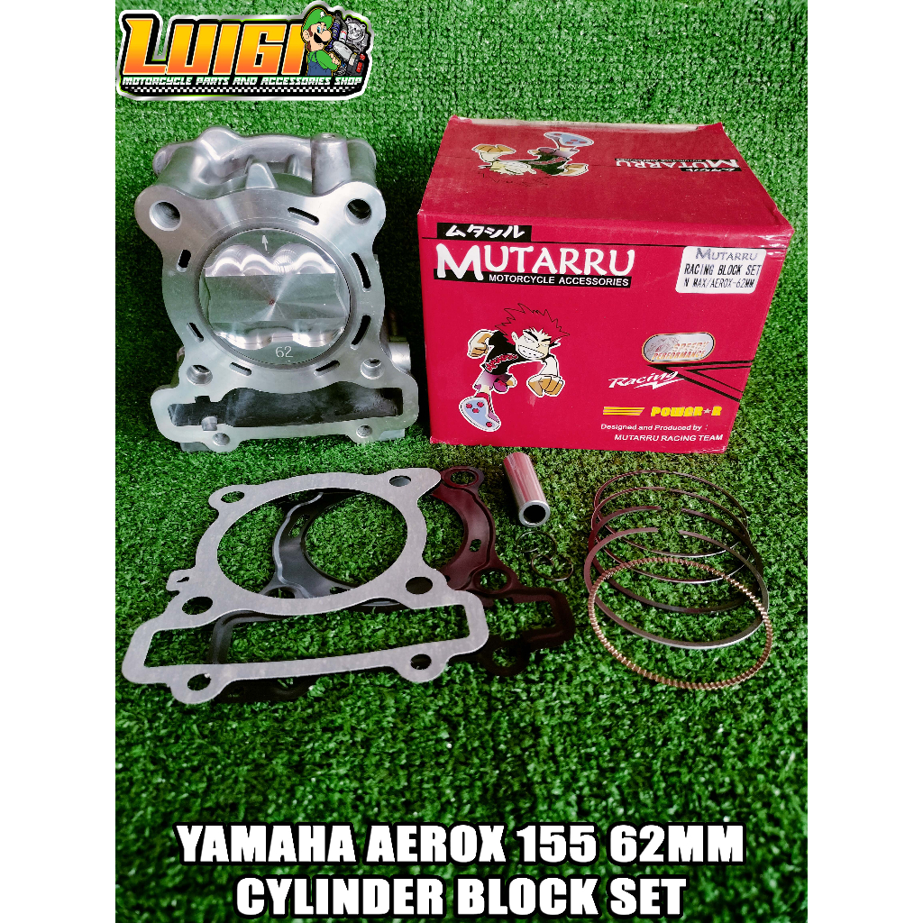 MUTARRU YAMAHA AEROX 155 62MM CYLINDER BLOCK SET | Shopee Philippines