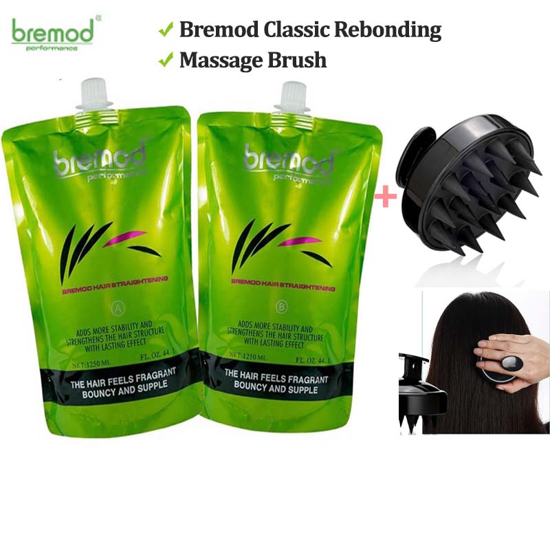 Bremod Rebonding Set 1250ml with Brush Milk & Classic Protein Soft ...