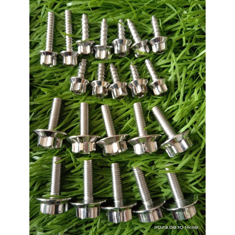FAIRING BOLT RAIDER 150 CARB TYPE SILVER CNC | Shopee Philippines