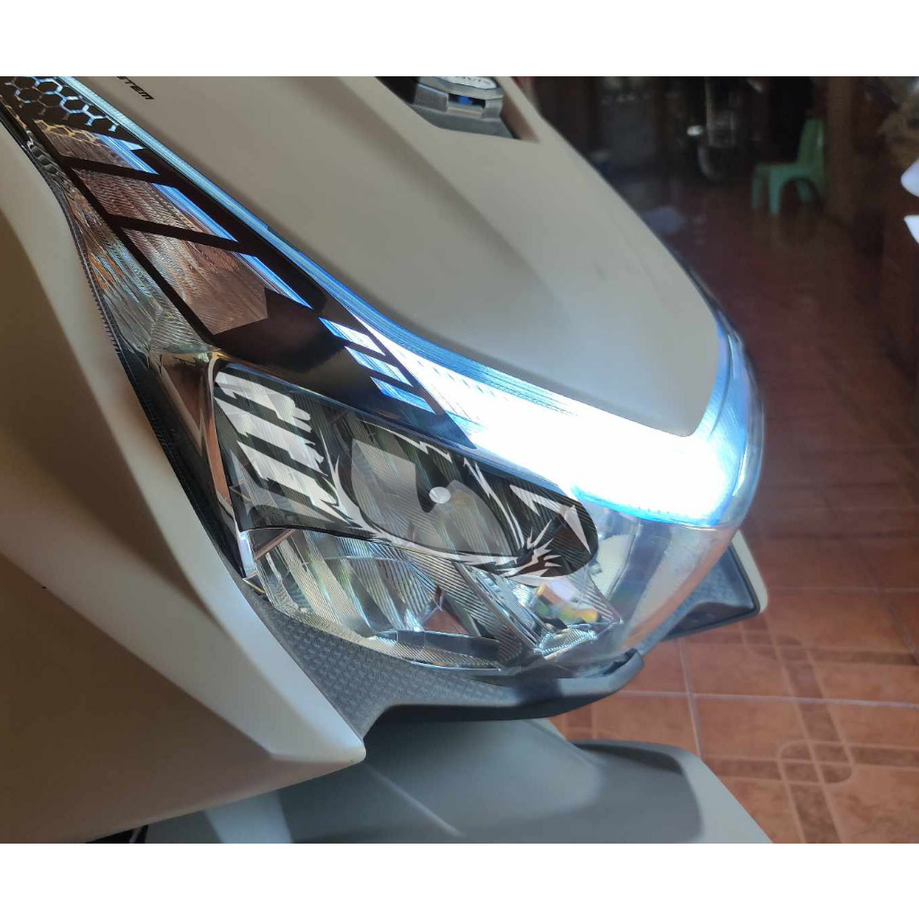 Yamaha Mio Gravis Winker Sticker Eagle design black and white | Shopee ...