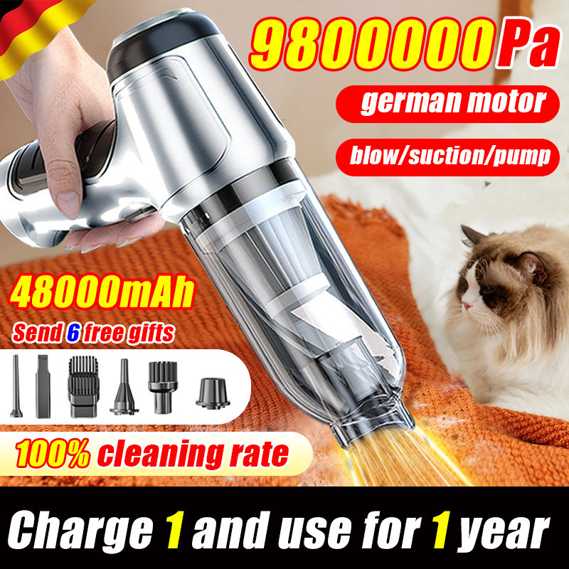 6IN1 Vacuum Cleaner for Car 1800W Cordless Car Vacuum Cleaner wireless ...