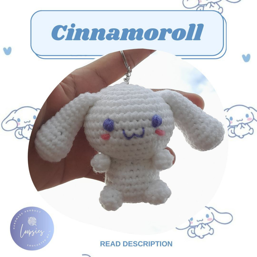 Cinnamoroll crochet by loopsies ‧₊˚. | Shopee Philippines