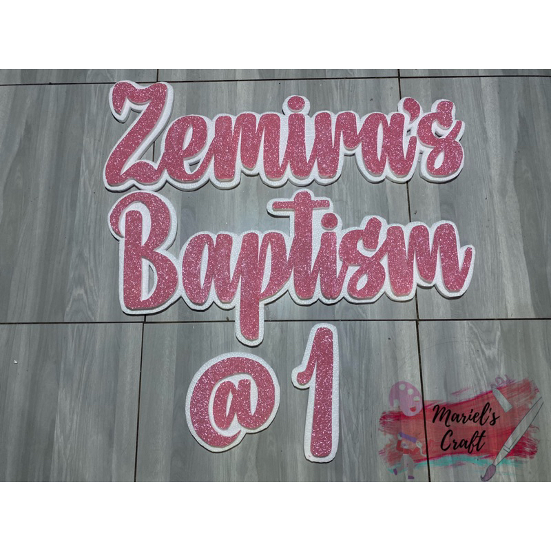 Embossed Styro Name Backdrop | Shopee Philippines