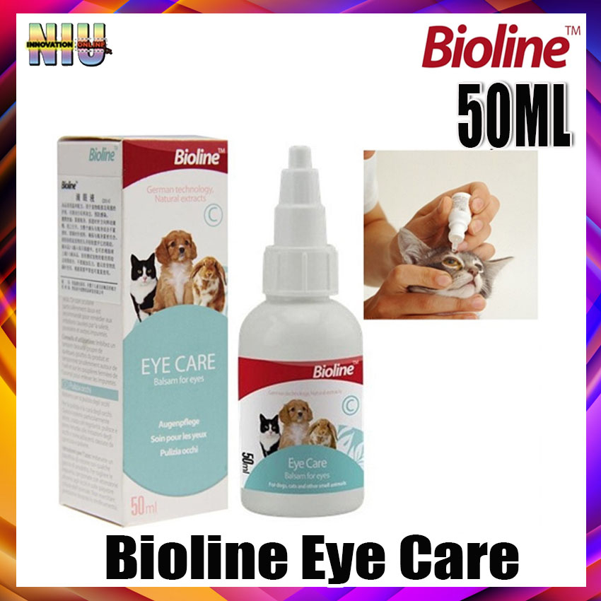 Bioline Eye Care Drops Balsam for Eyes Dog Eye Cleaner 50ml/Ear Care ...