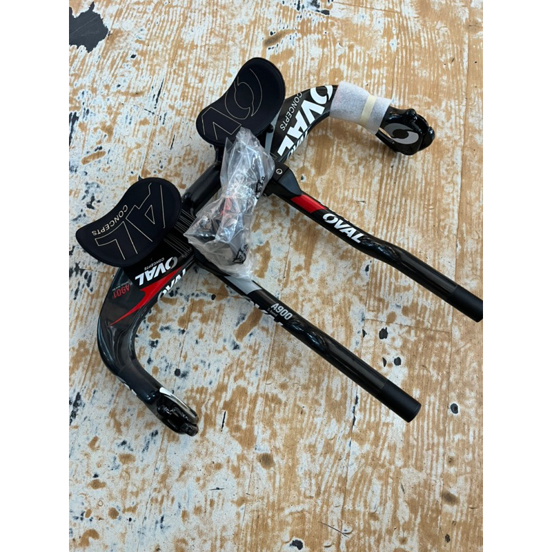 Time Trial Aero Handle Bar OVAL carbon fiber composite with brake lever ...