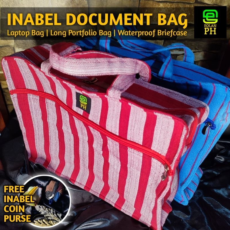 Inabel Document Bag Laptop Bag Long Portfolio Hand Bag Briefcase Double ...