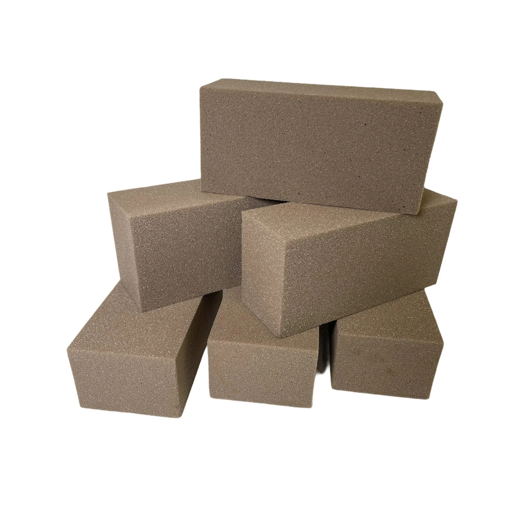 Wet & Dry Floral Foam Block, Brown Foam Bricks for Flower Arrangement ...
