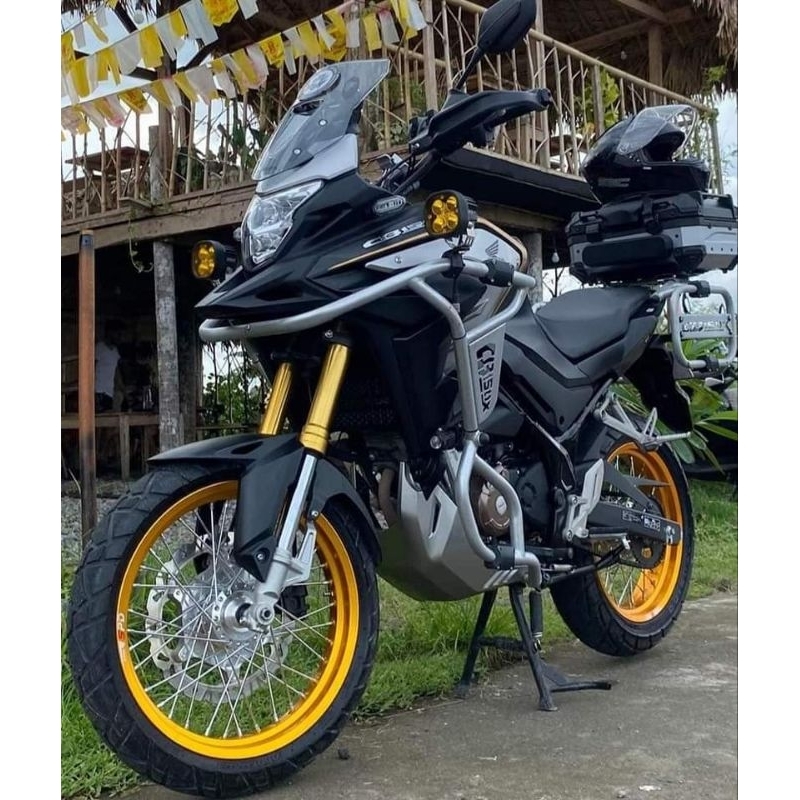 CB150x redmotoshield crashguard, topbox bracket and side bracket ...