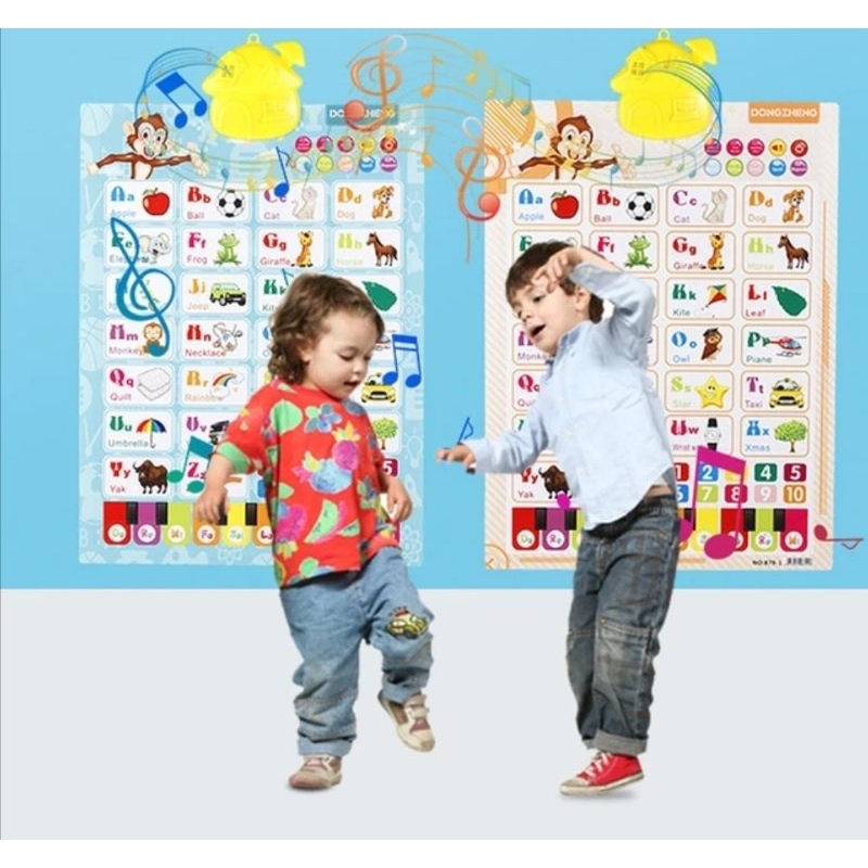 TALKING INTERACTIVE POSTER Electronic English Alphabet Wall Chart ...