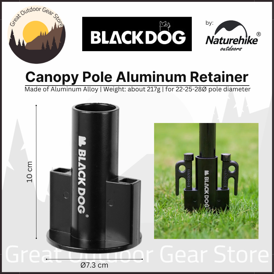 BLACKDOG Camping Canopy Pole Rod Retainer Holder Aluminium Tent ...
