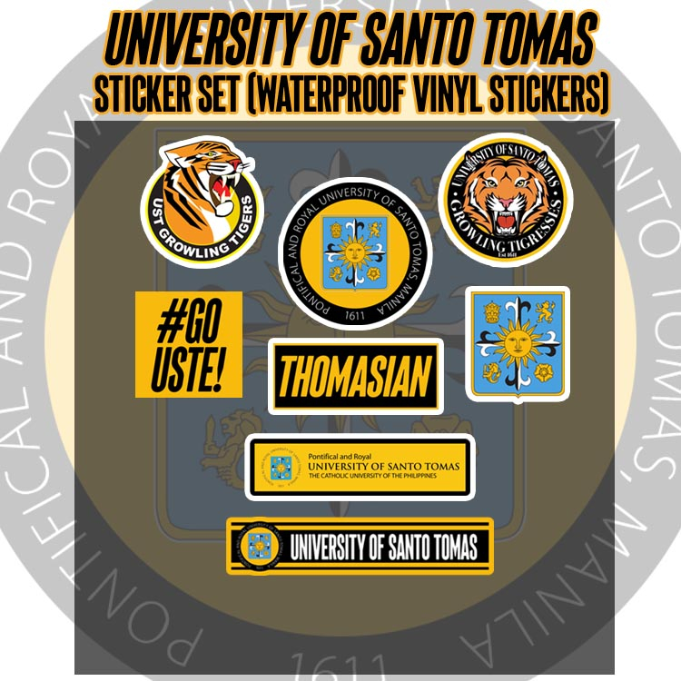 UNIVERSITY OF SANTO TOMAS UST VINYL STICKER (WATERPROOF AND SCRATCH ...