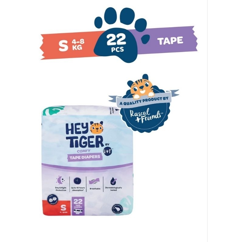 Hey Tiger Tape Diaper (SMALL) | Shopee Philippines