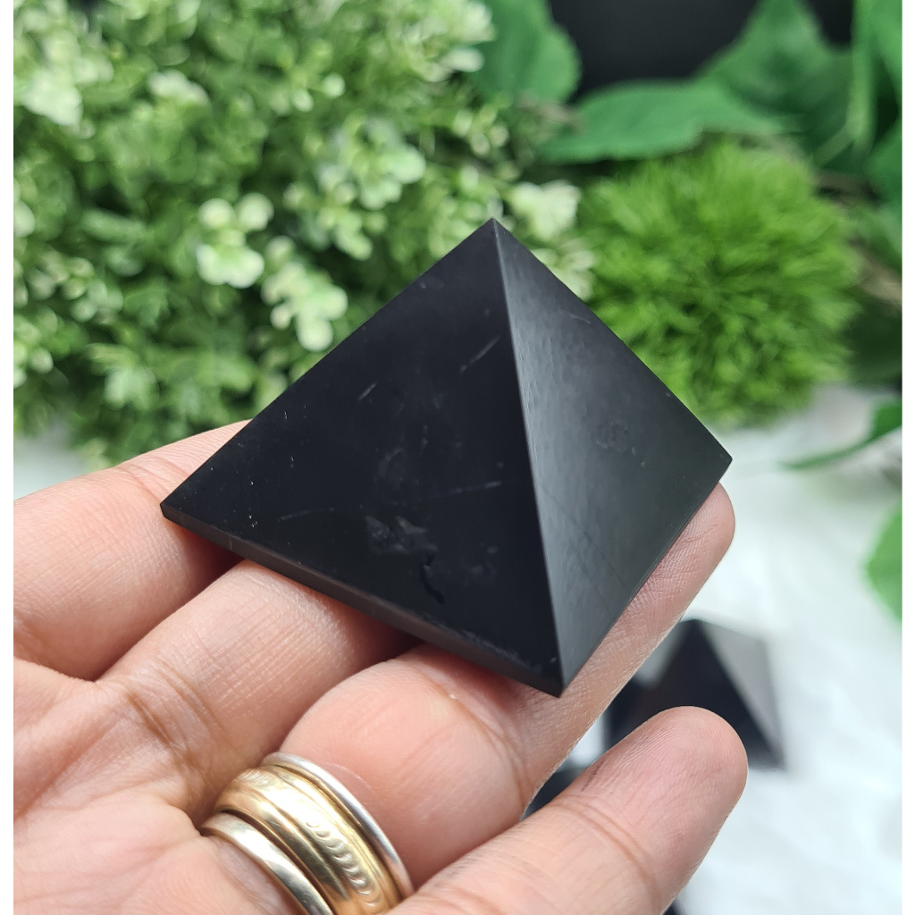 Authentic Shungite Pyramid from Russia - 40mm - Shungite Healing ...
