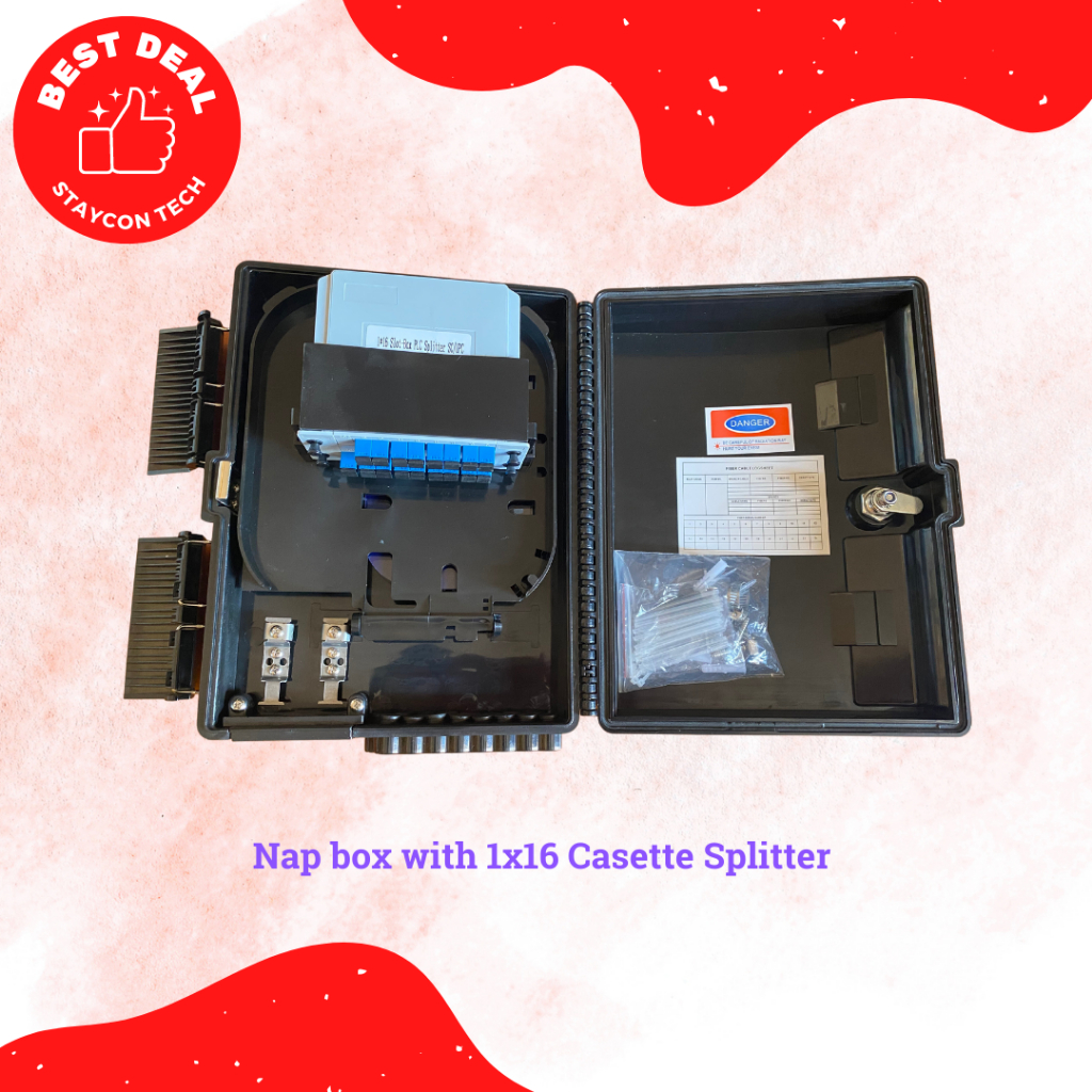 NAP Box with 1x16 Splitter UPC/SC Connector (NO POLE CLAMP) | Shopee ...