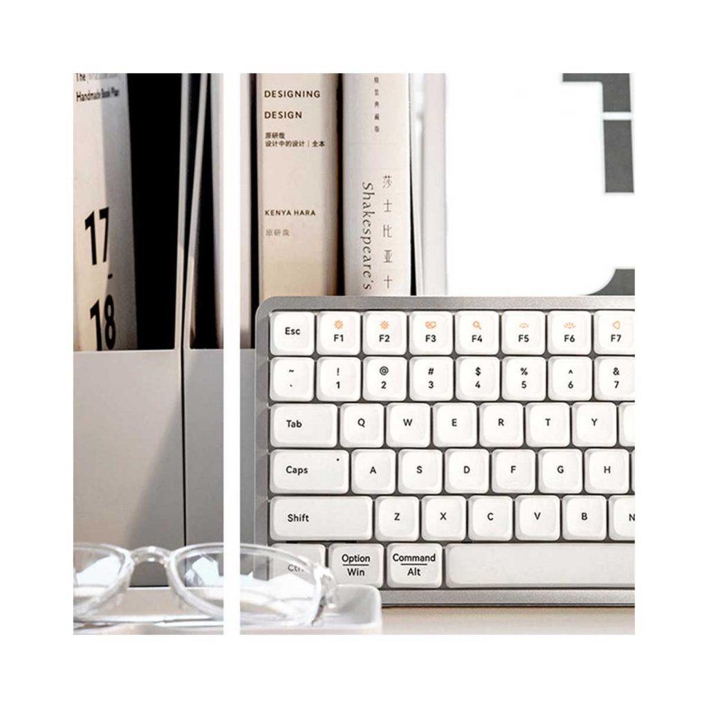 Lofree Flow 84 Keys Dual Mode Low Profile Mechanical Keyboard (Silver ...