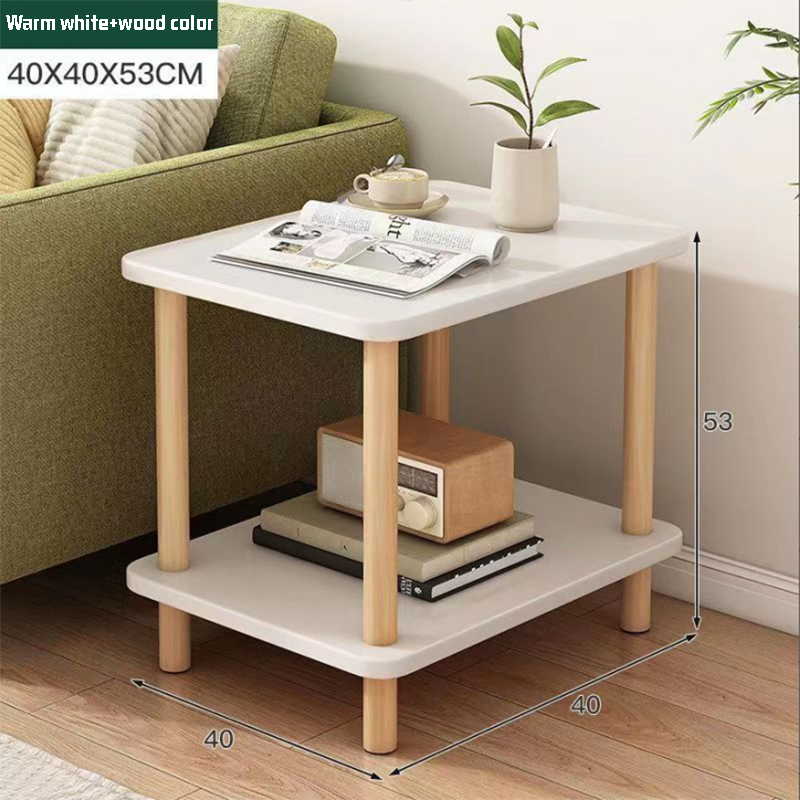 Side table living room Light luxury small square table small tea table ...