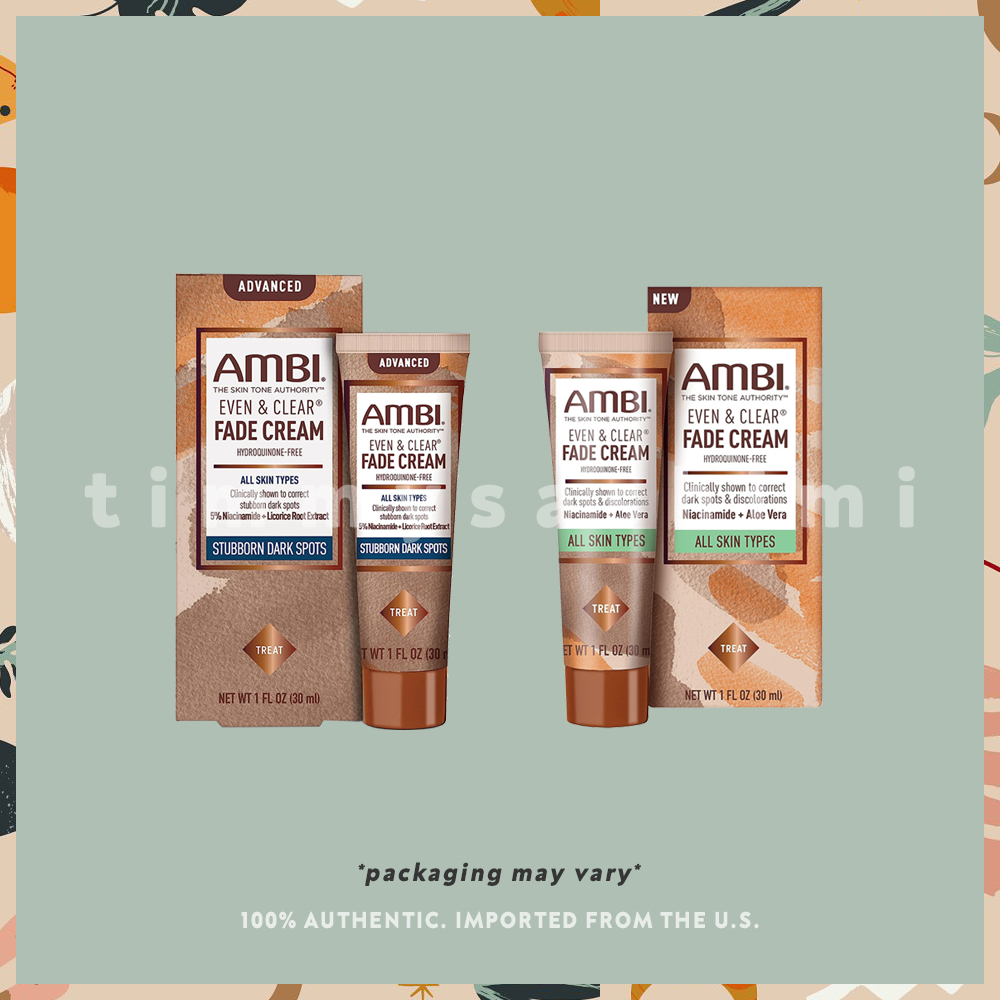 AMBI Even & Clear Fade Cream Hydroquinone-free for Stubborn or Moderate ...