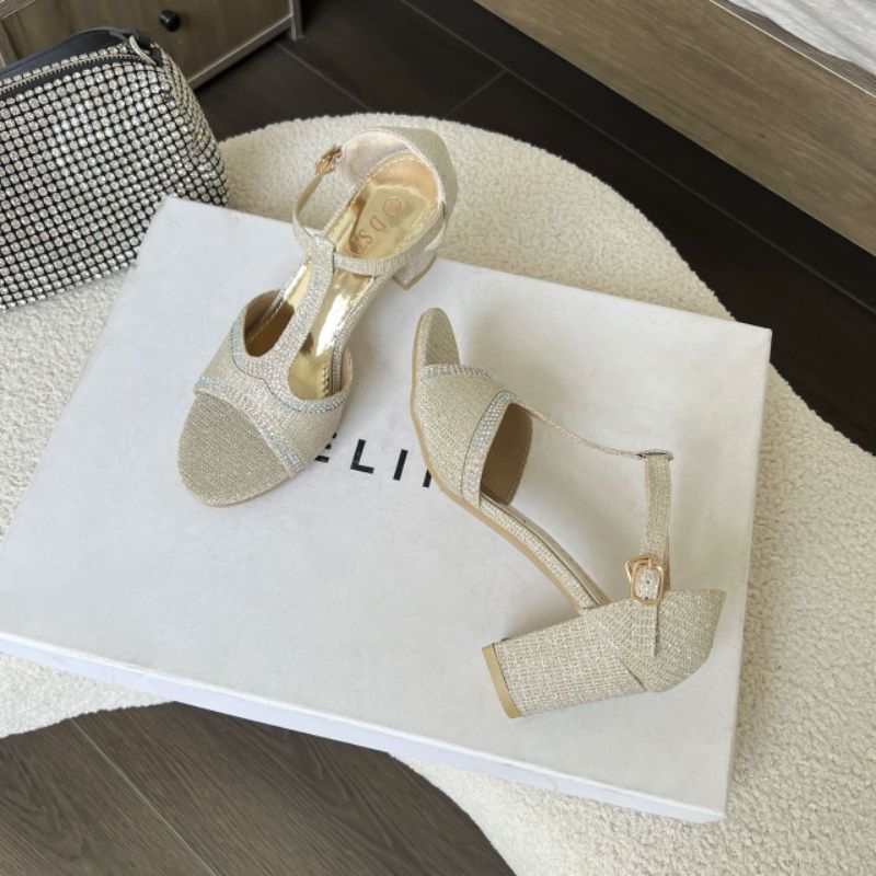 Mkc Glittery High Heels 2.5 inches heels 706-16 | Shopee Philippines