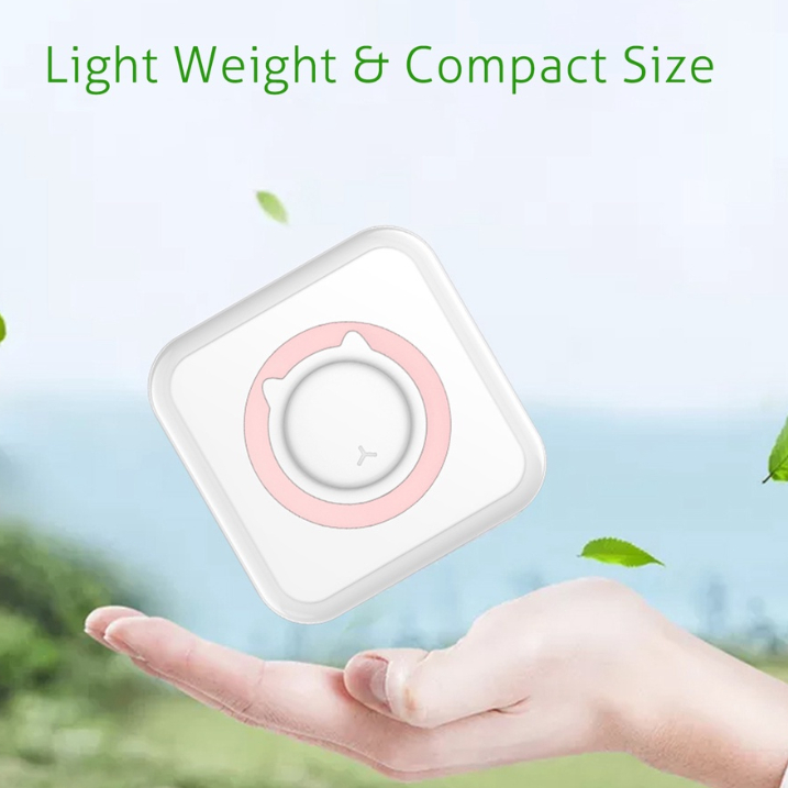 Portable Bluetooth mini printer 203DPI thermal printer HD Photo Printer ...