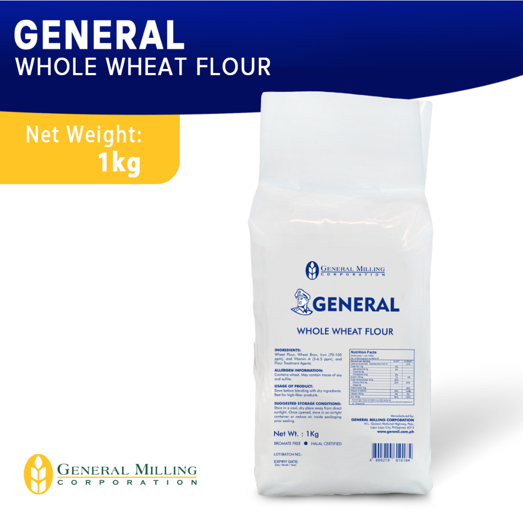 General Whole Wheat Flour 1kg | Shopee Philippines