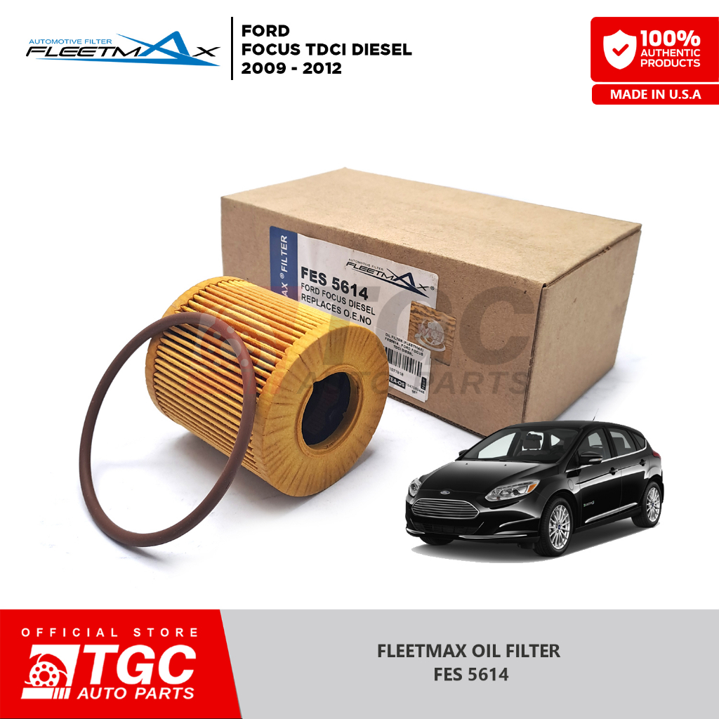 Fleetmax Oil Filter for FORD FOCUS TDCi DIESEL 2009 - 2012 FES 5614 1PC ...