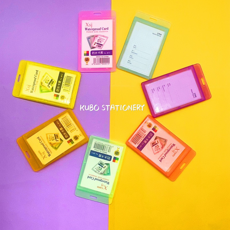 Waterproof card set 8613 badge set work card vertical hard card set ...