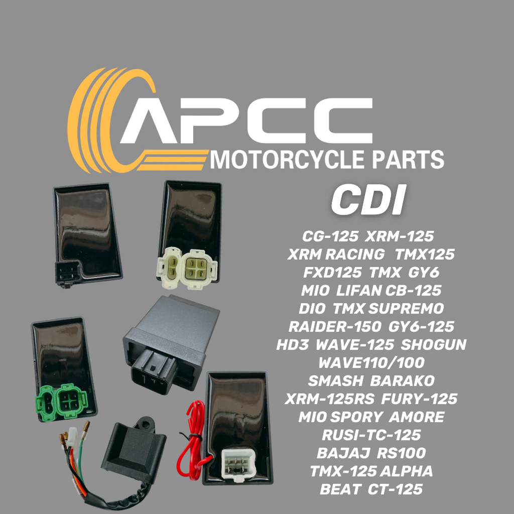 MOTORCYCLE CDI 4/5/6PINS XRM LIFAN WAVE110 XRM125RS SMASH WAVE125 BAJAJ TMX125/FXD125 BARAKO ...