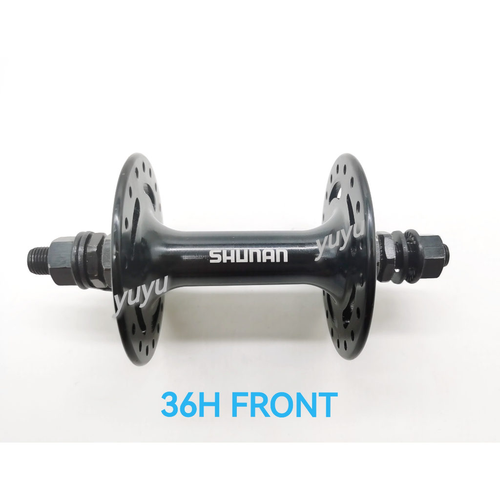 TAIWAN SHUNAN Alloy Hub Front & Rear 32 36 Holes 18T Sealed Bearing Hub ...