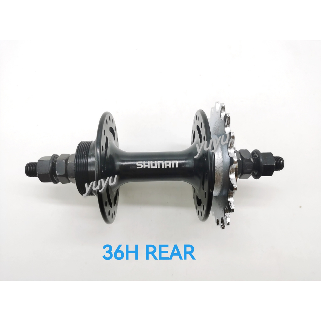 TAIWAN SHUNAN Alloy Hub Front & Rear 32 36 Holes 18T Sealed Bearing Hub ...