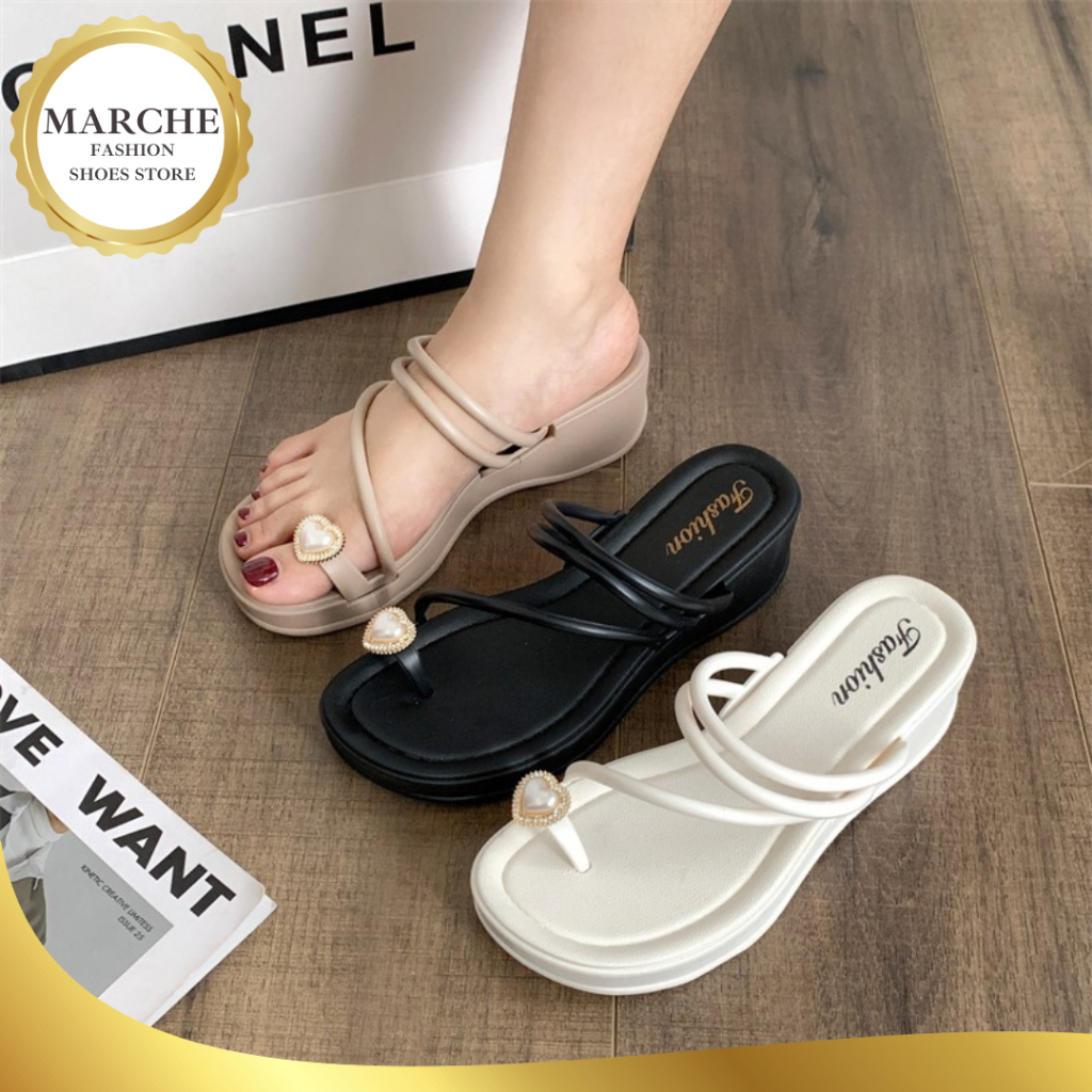 Marche New Open Toe Two Way Strap Wegde Sandals For Women(+1 if slim/+2 ...