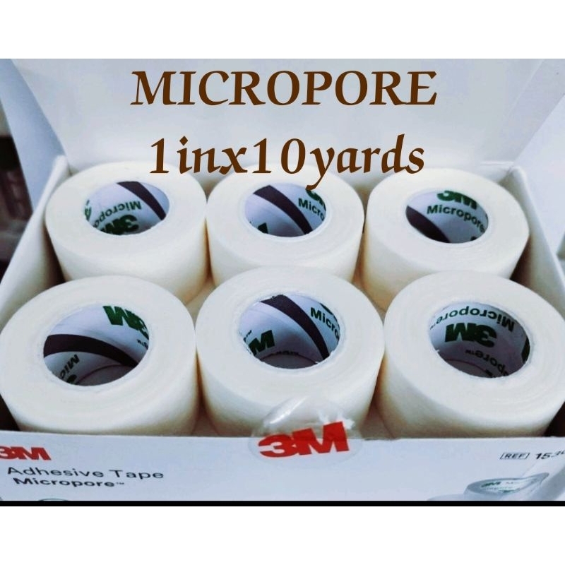 3M MICROPORE Tape 1inx10yards sold per box(12pcs) | Shopee Philippines
