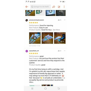 Syringe for Canon / HP / Epson Eco-Tank Printer Ink Refill (4pcs ...