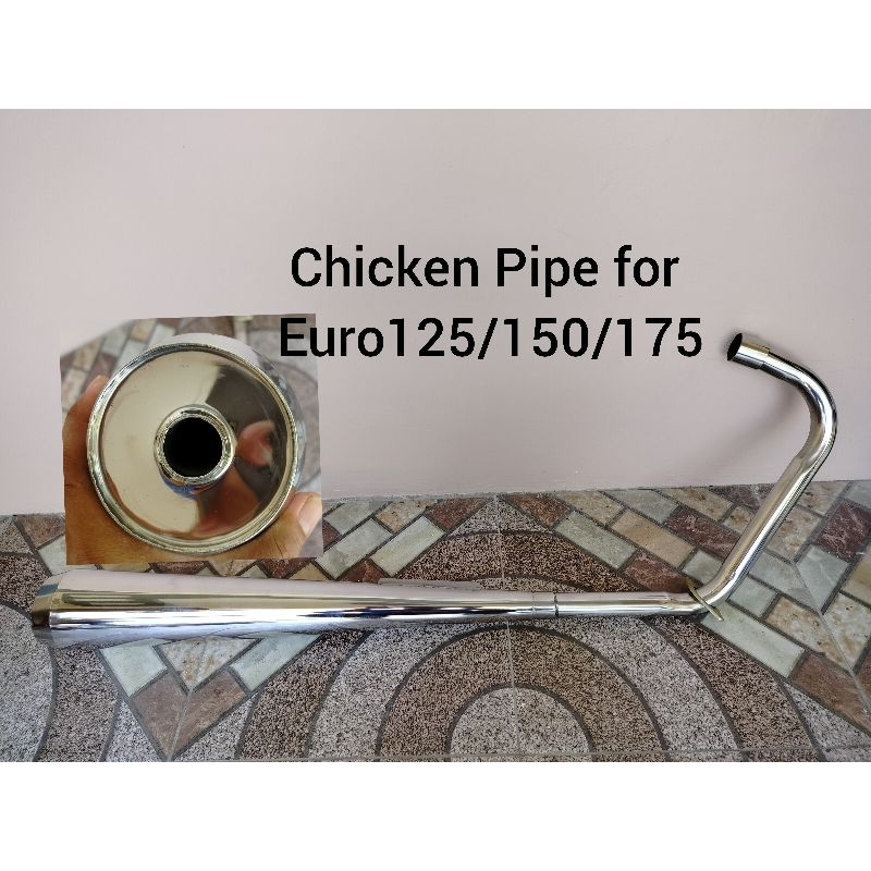 Stainless Chicken pipe for euro 125/150/175 | Shopee Philippines