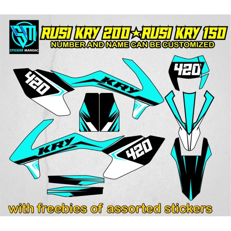 Rusi KRY 200, Rusi KRY 150 full body decals | Shopee Philippines