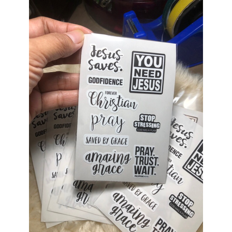 ajStickers 4sheets/set Bible Verse Inspirational Word of God Stickers ...