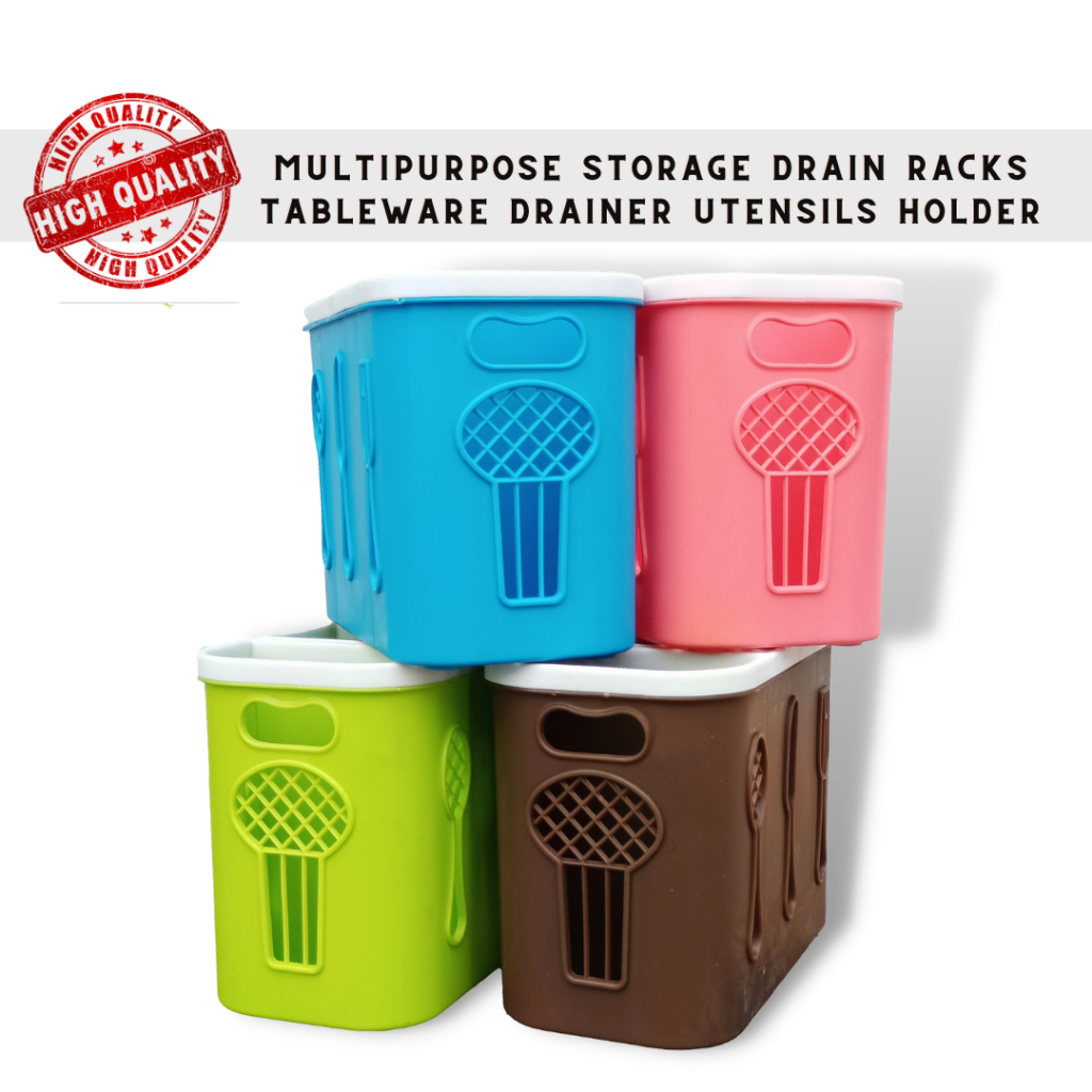 Multipurpose Storage Drain Racks Tableware Drainer Utensils Holder ...