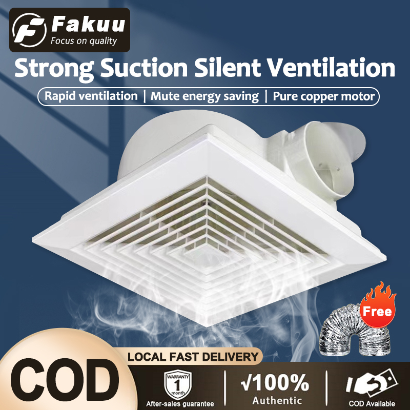 Ventilation Fan 24/27/33.5 CM Ceiling Exhaust Fan Silent Large Suction ...
